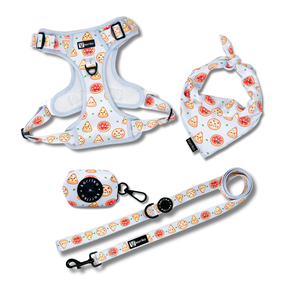 Harness Bundle Set - Pizza - Korriko Pet Supply